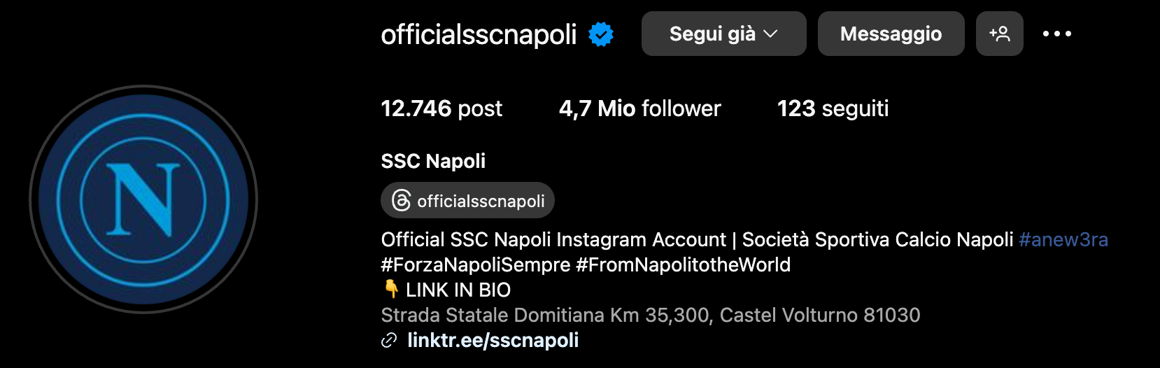 SSC Napoli, addio al logo tricolore: torna il classico colore azzurro ...