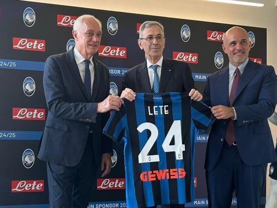 UFFICIALE - Acqua Lete sarà main sponsor dell'Atalanta fino al 2027