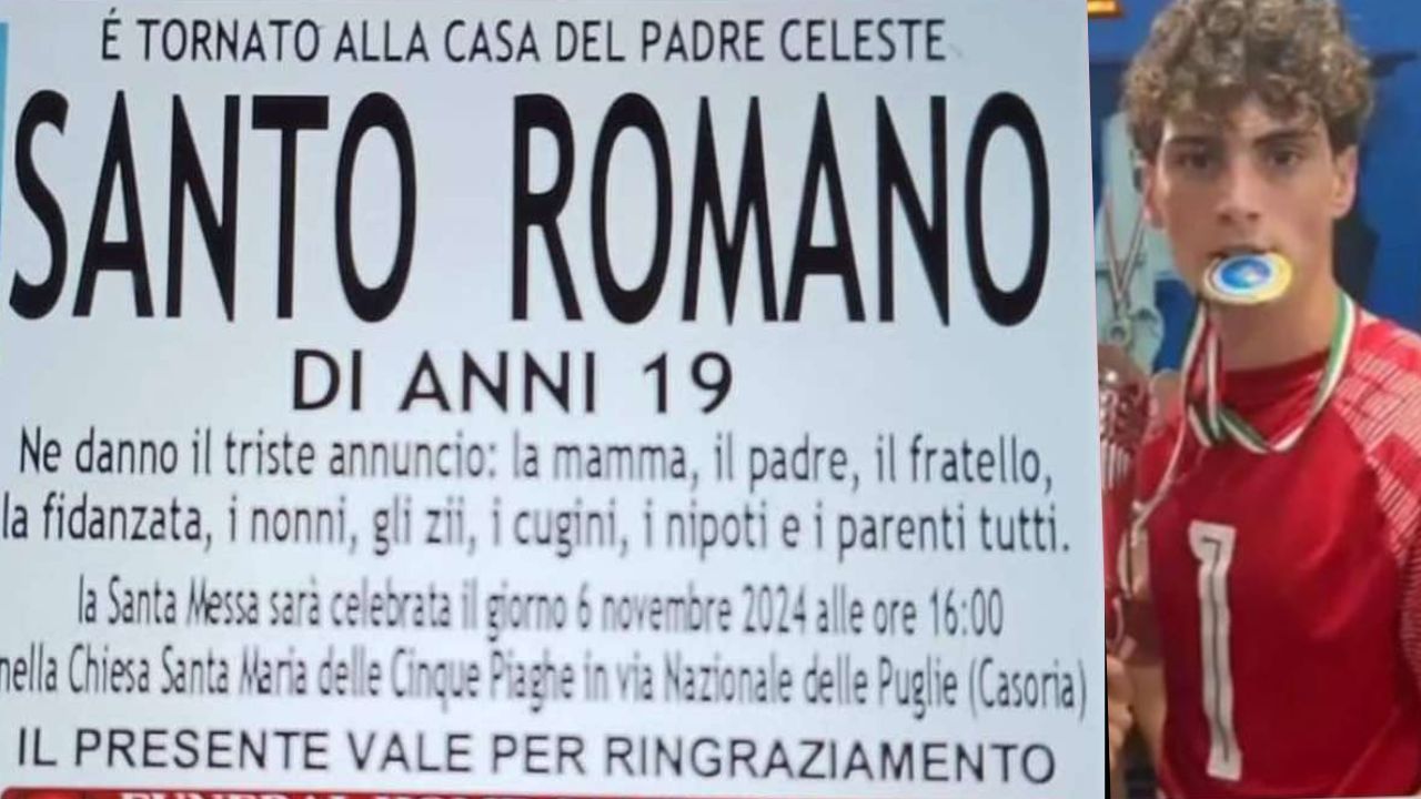 Santo Romano ucciso a 19 anni: fiume di cittadini oggi al funerale | VIDEO