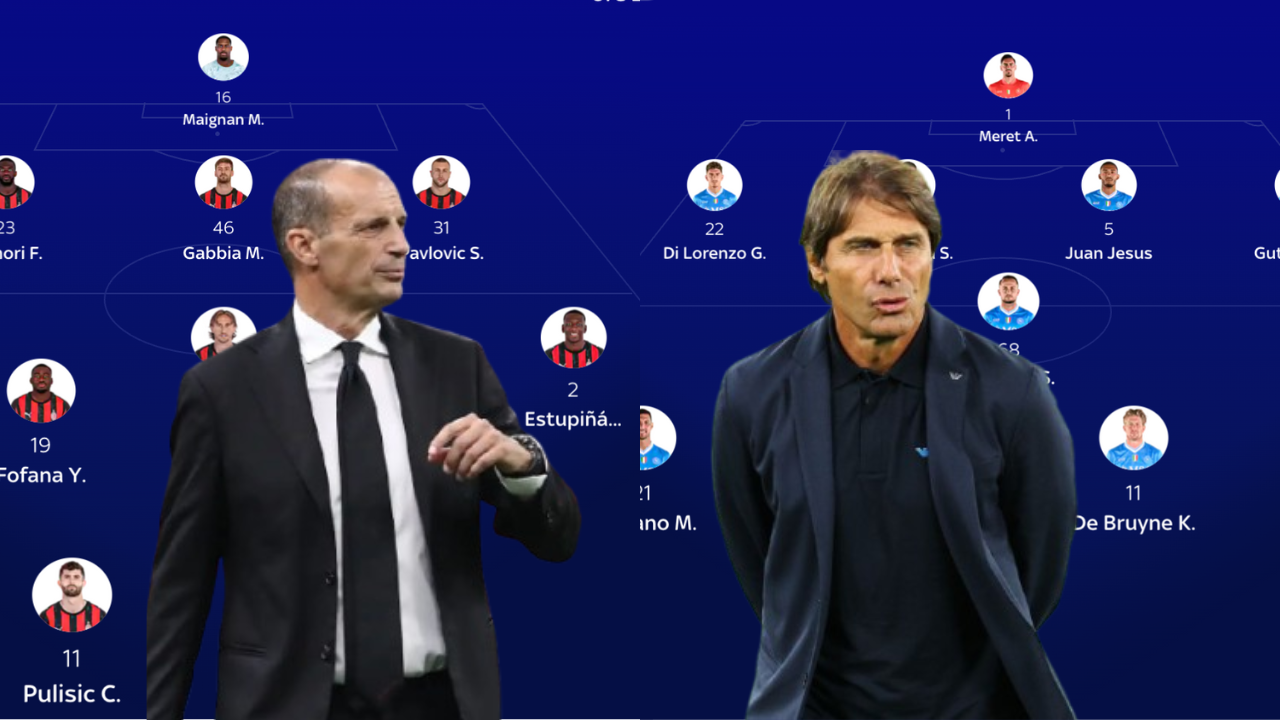 Ultimissime formazioni Milan-Napoli, Sky - Le scelte di Allegri e Conte: non mancano le sorprese ...
