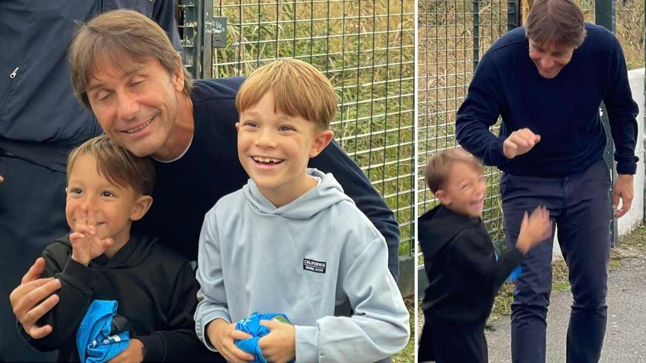 Conte fa emozionare tutti a Castel Volturno, che tenerezza con i ...