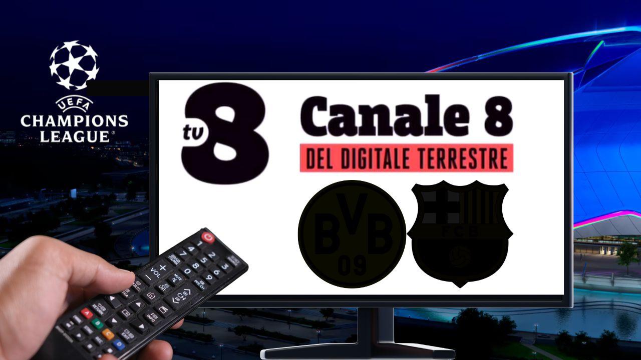 Champions League in chiaro: definitivo il big match trasmesso in diretta su TV8