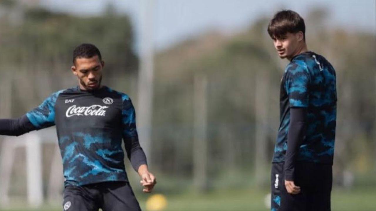 Ivan Anic a Castel Volturno: oggi si è allenato con la prima squadra