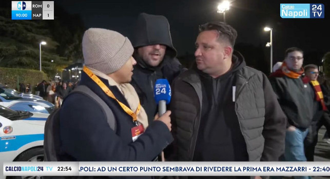 Roma Napoli, pre-partita LIVE con i tifosi napoletani allo stadio ...